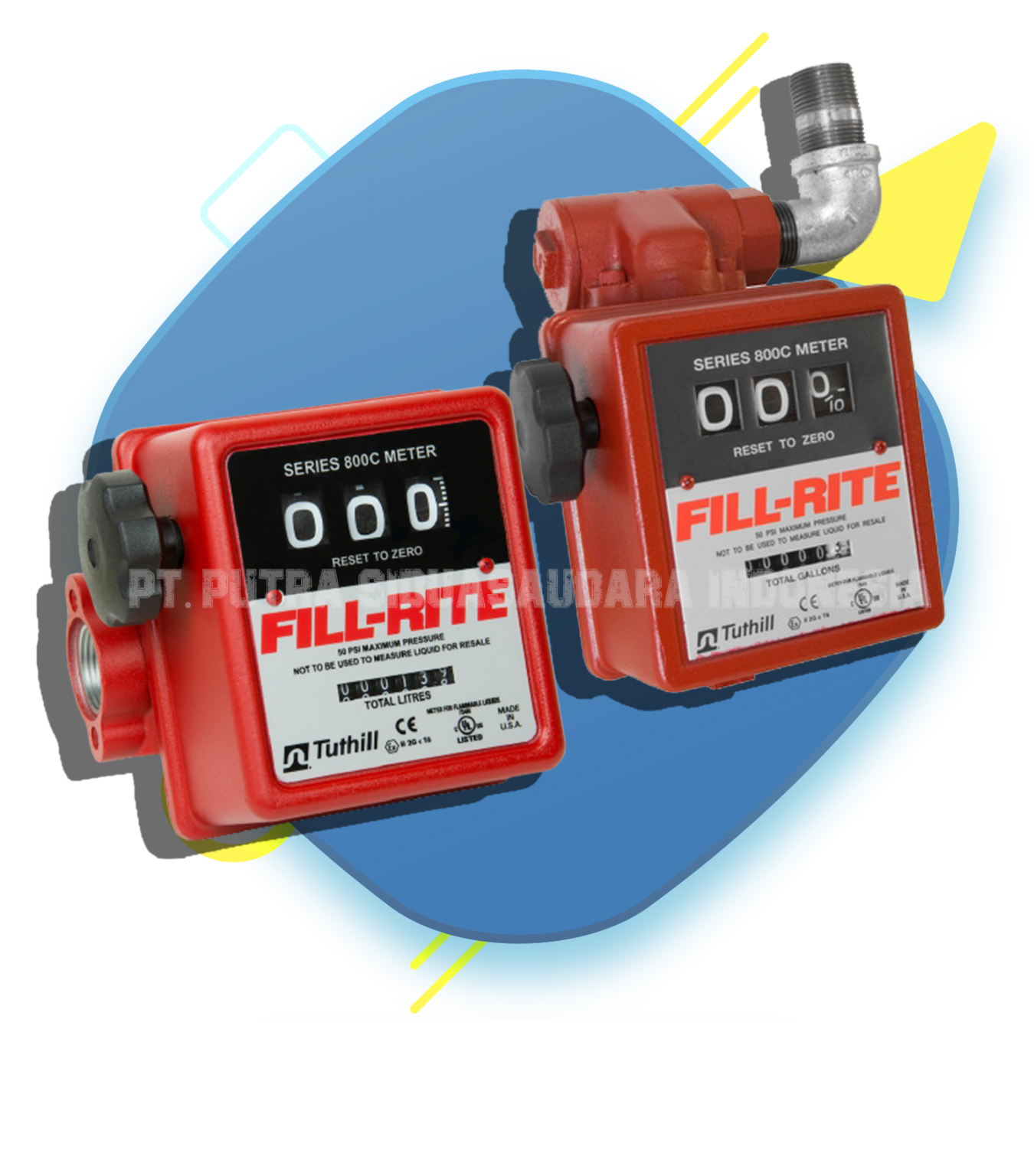 OIL METER FILL-RITE MECHANICAL 1" SERIES 800 - MODEL 807C - PT PUTRA ...